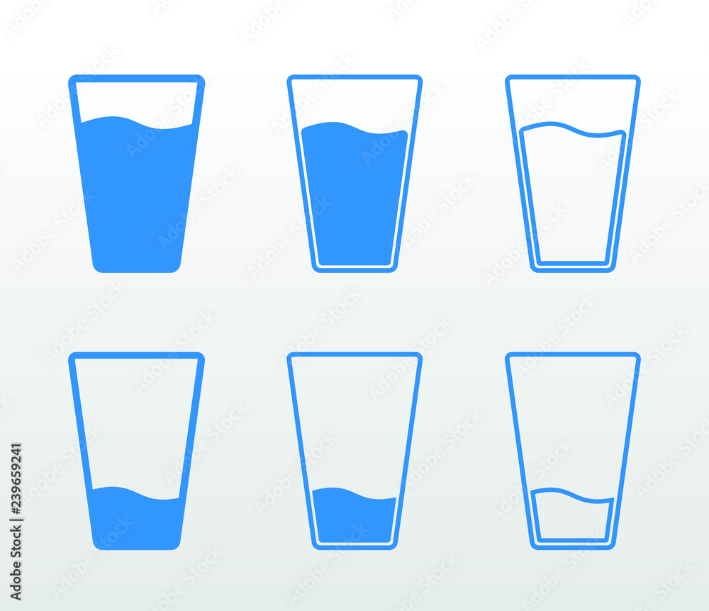 Glass Of Water Outline