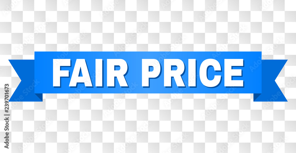 Vecteur Stock FAIR PRICE text on a ribbon. Designed with white caption ...