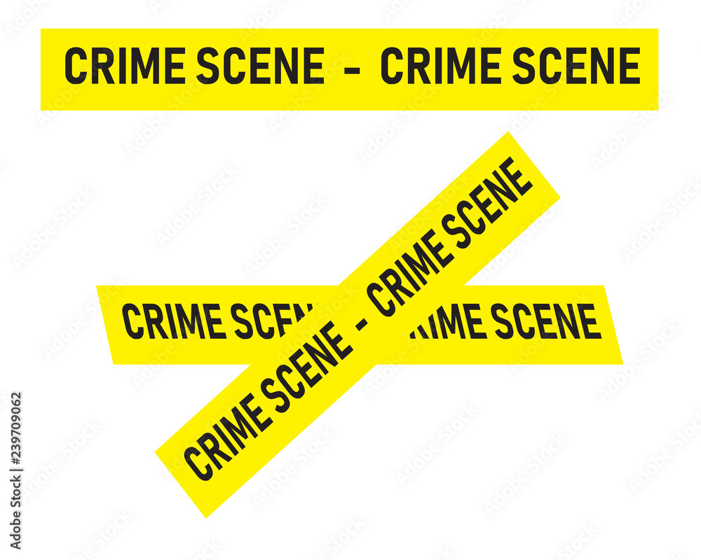 Signage-Crime Scene Tape Stock Vector | Adobe Stock