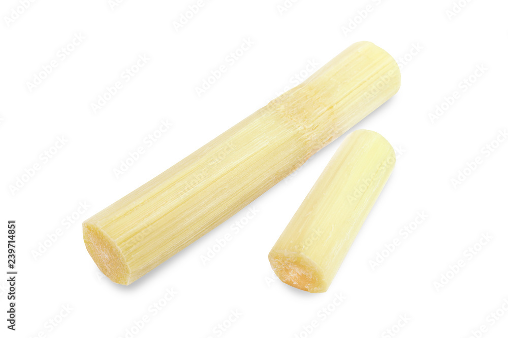 sugarcane, peeled of sugar cane and long piece, sugarcane fresh, peel ...