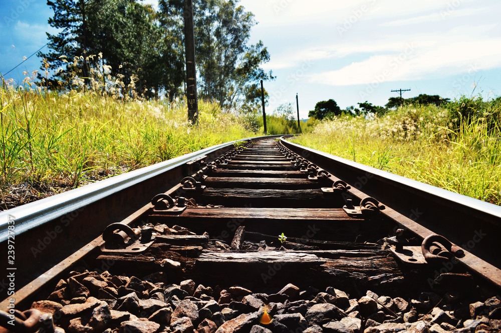 Trilho do trem Stock Photo | Adobe Stock