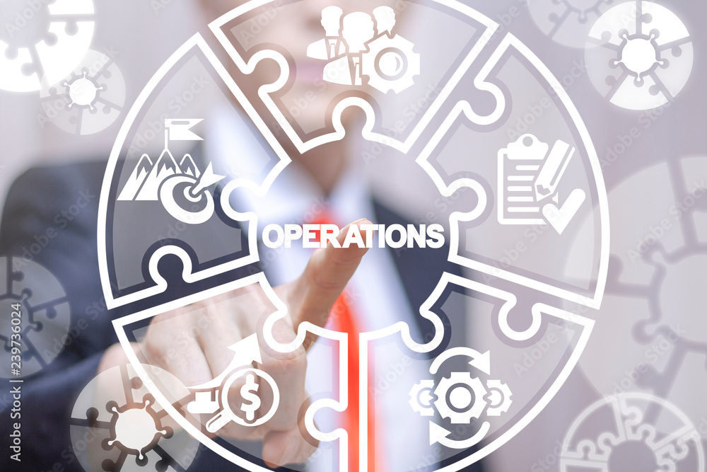 Operations business success work concept. Businessmen clicks a ...