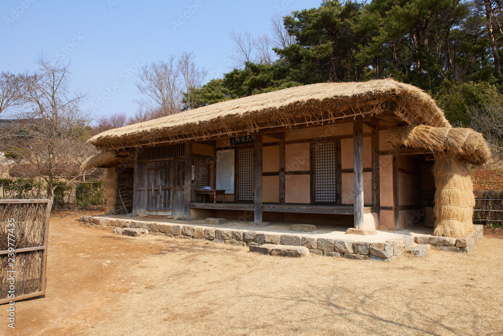 This is the birthplace of Poet Han Yong-un in Korea. Stock Photo ...