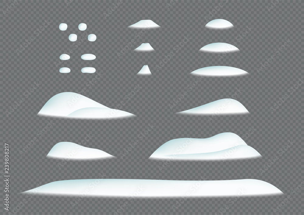 Snow Pile Illustration