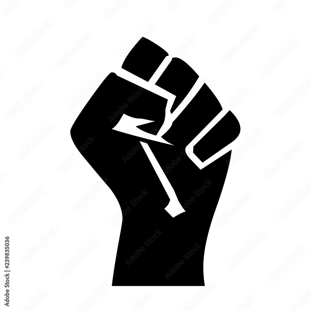 Fist symbol icon Stock Illustration | Adobe Stock