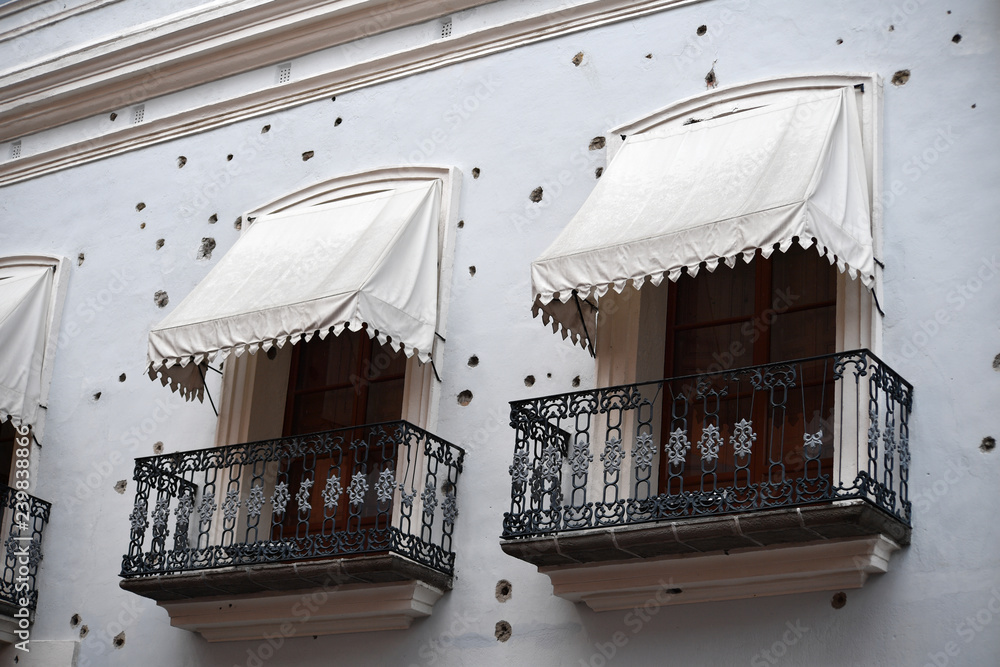 Bullet Holes In House