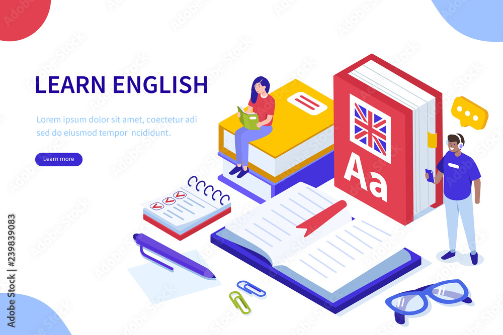 language school Stock Vector | Adobe Stock