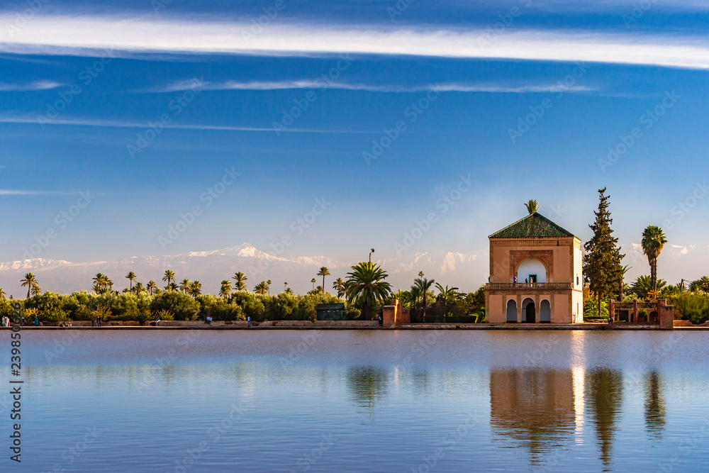 Menara Gardens in Marrakech, Morocco Stock Photo | Adobe Stock