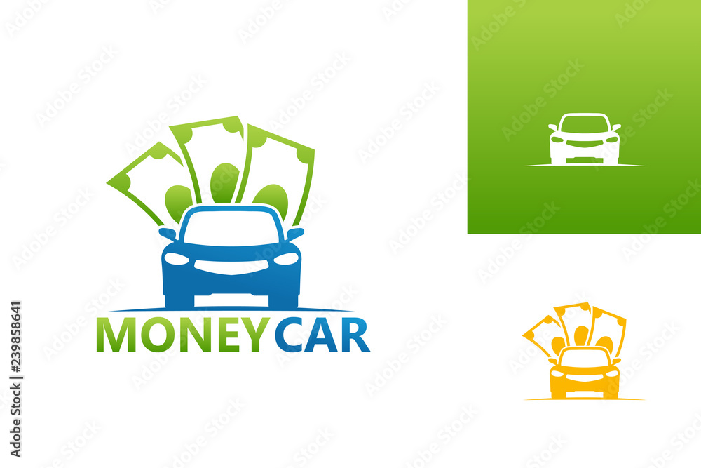 Money Car Logo Template Design Vector, Emblem, Design Concept, Creative ...