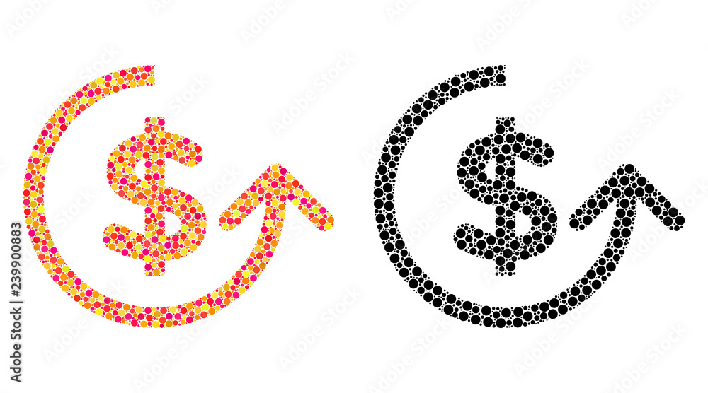 Dot chargeback mosaic icons. Vector chargeback pictograms in bright and ... Dot chargeback mosaic icons. Vector chargeback pictograms in bright and ...
