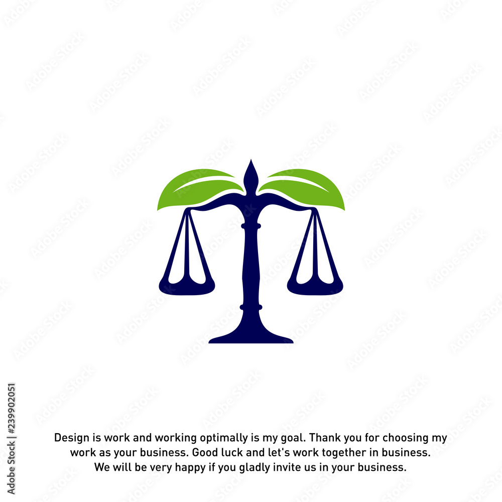 Nature Law Firm Logo design template. Green Scales logo concepts. Law ...