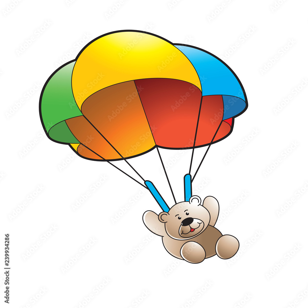 Cute Parachute Clipart