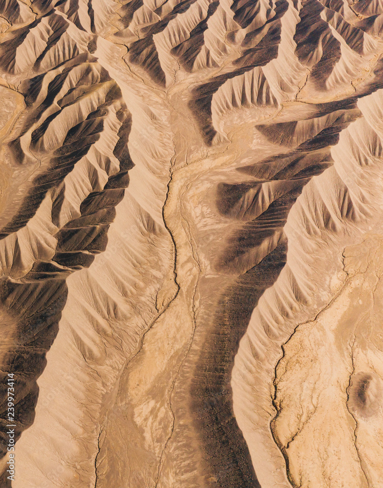 Aerial Desert Landscape Stock Photo | Adobe Stock