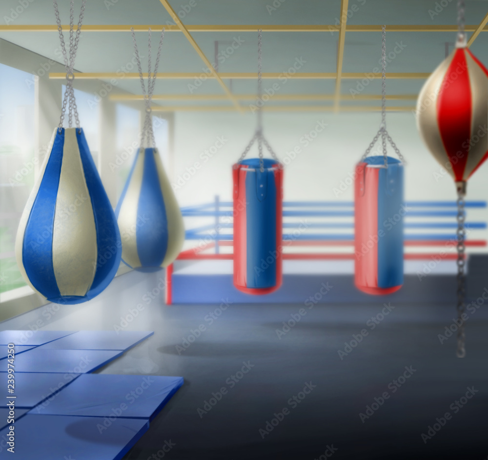 gym, boxing, equipment, background Stock Illustration | Adobe Stock