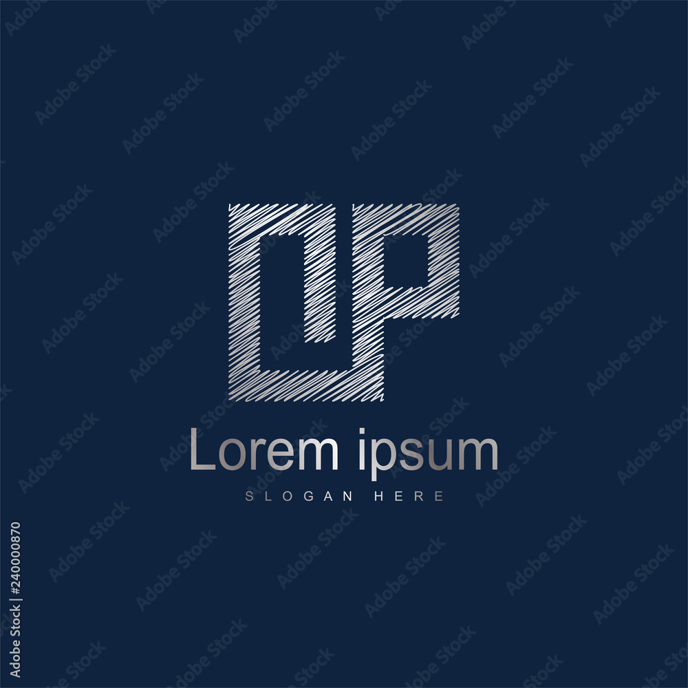 Initial Letter OP Logo Template Vector Design Stock Vector | Adobe Stock