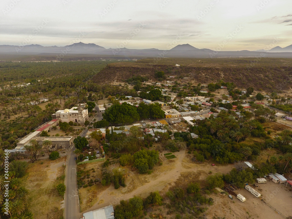 Mision de San Ignacio Pueblo Baja California Sur Mexico Stock Photo ...