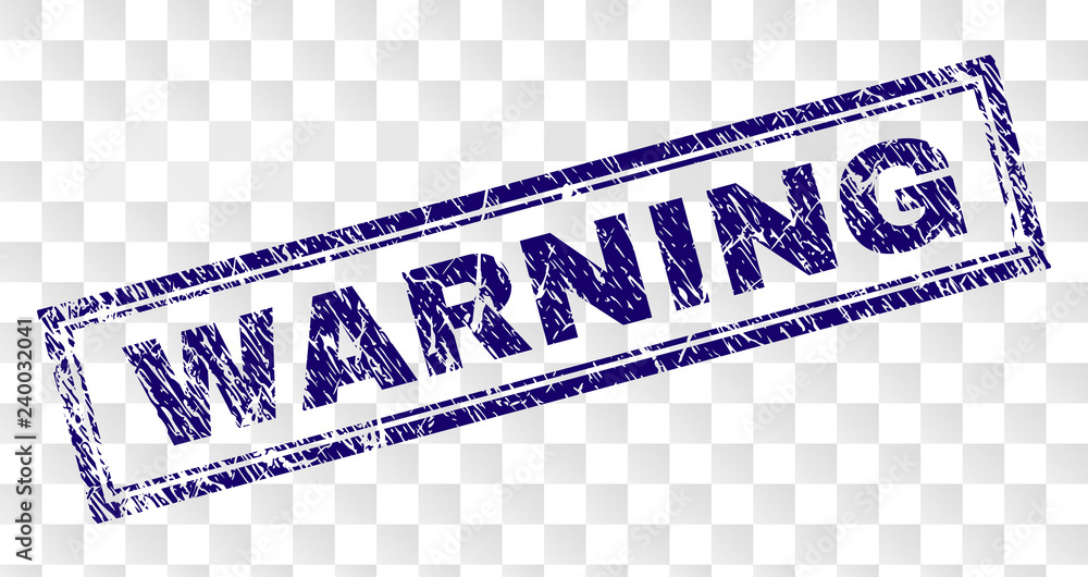 Transparent Warning Stamp