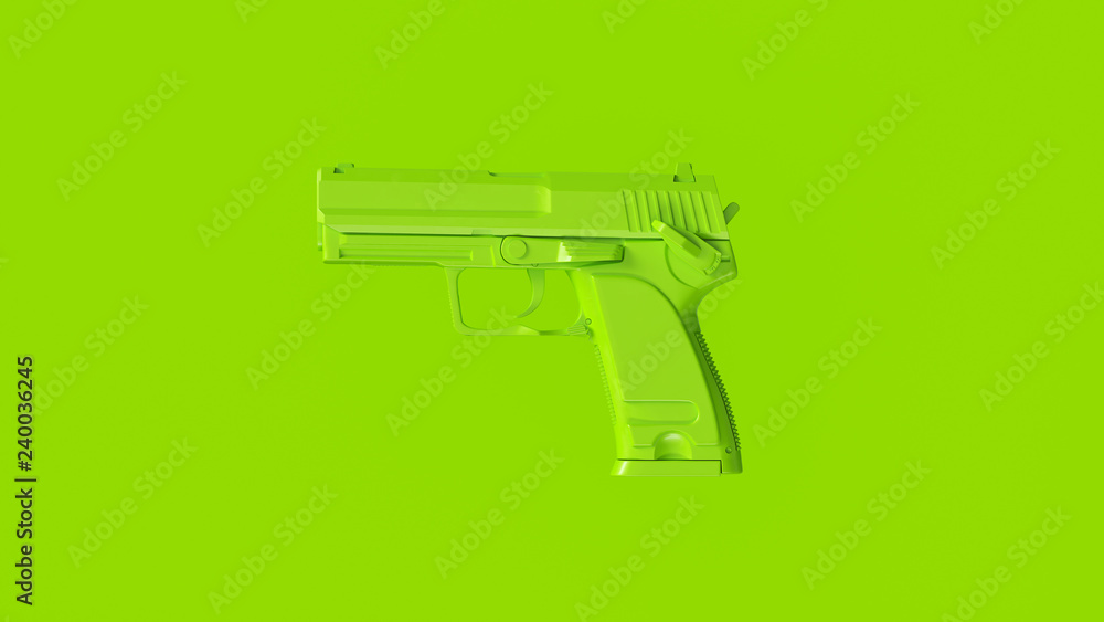 Lime Green Handgun