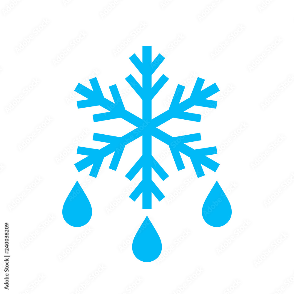 Thaw vector icon Stock Vector | Adobe Stock