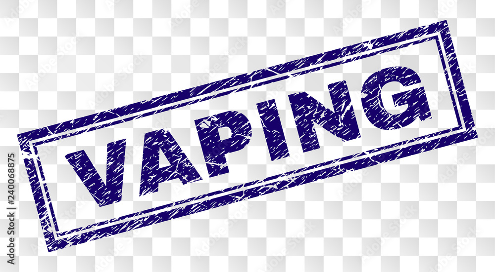 Vettoriale Stock VAPING stamp seal imprint with dirty style and double ...