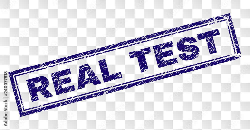 Vecteur Stock REAL TEST stamp seal watermark with rubber print style ...