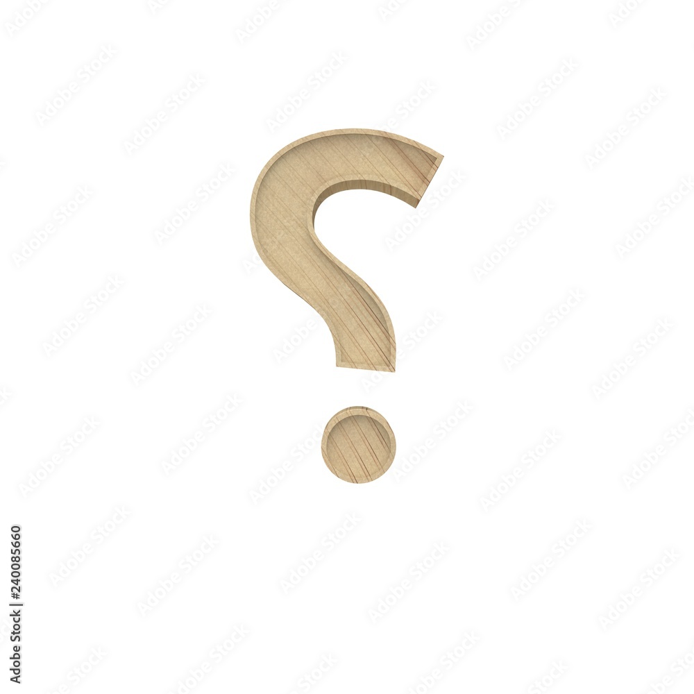 Question mark ? Arabic Number alphabet letter different style 3d ...