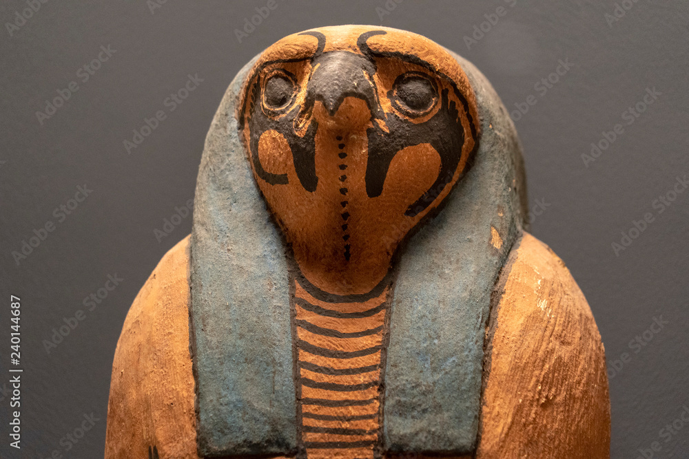 Horus wood egyptian god dead religion symbol statue Stock Photo | Adobe ...