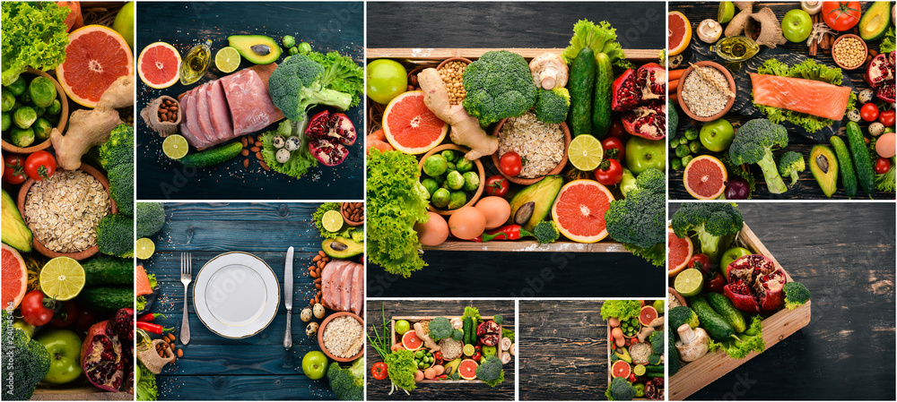 Healthy Food Collage