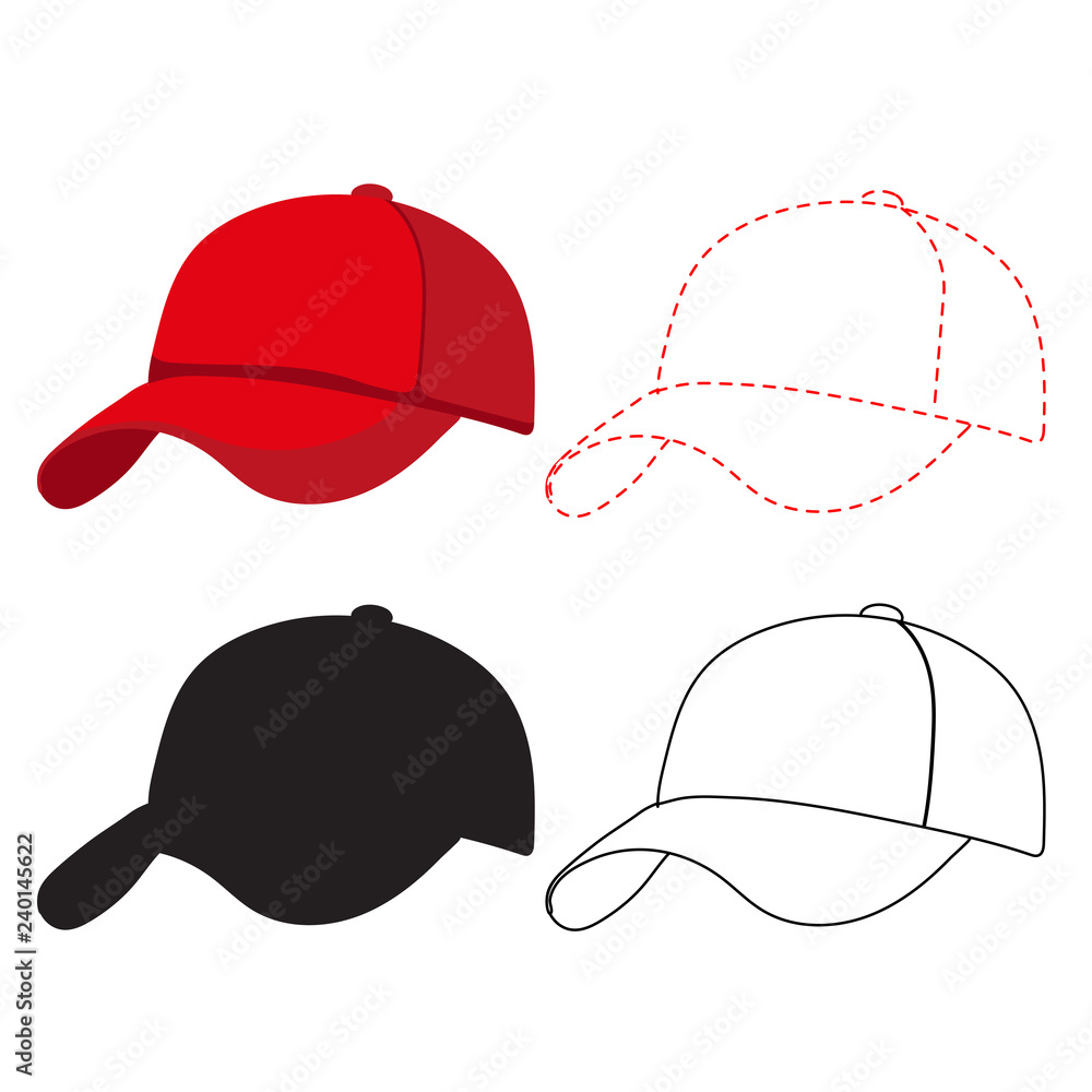 cap worksheet vector design Stock Vector | Adobe Stock