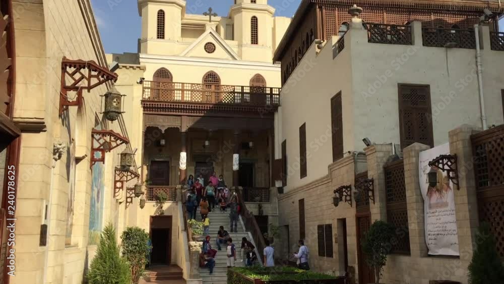 OLD CAIRO, EGYPT: MAY 2017: Saint Virgin Mary's Coptic Orthodox Church ...