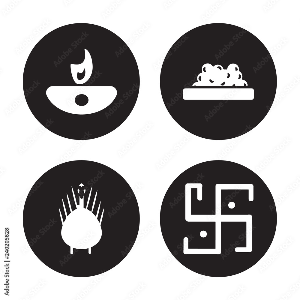 Diwali Deepak Vector Black And White