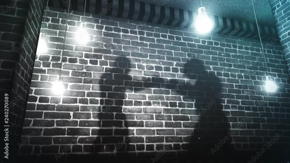 Back Alley Shadow Boxers 4K Loop features a camera zooming into view a ...