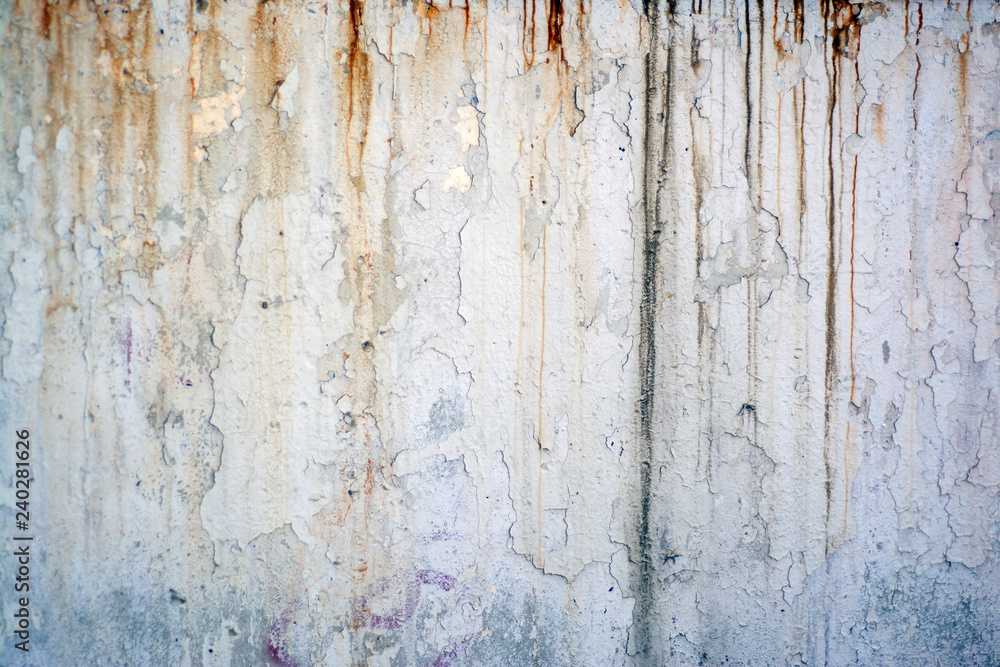 Old, rusty concrete wall with rust and cracks Stock Photo | Adobe Stock