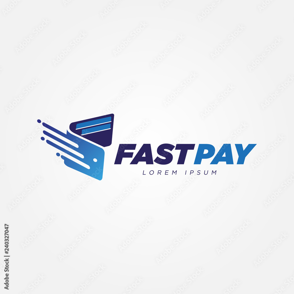 Digital Fast Payment Wallet Logo Sign Symbol Icon Stock Vector | Adobe ...