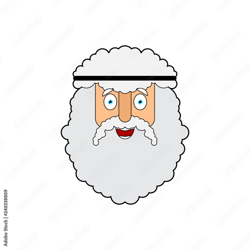 Archimedes face. Ancient greek mathematician, physicist. vector ...