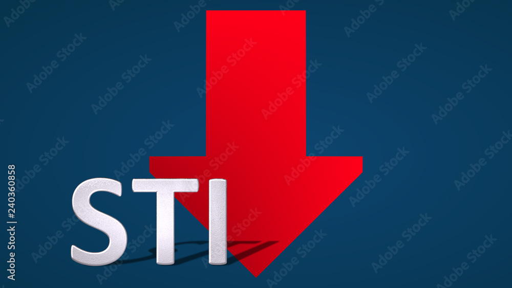 The Singapore stock market index Straits Times Index (STI) is falling ...