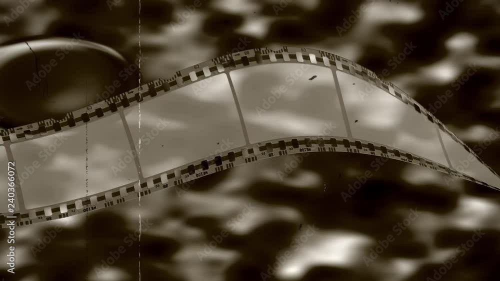 animated old film strip background Stock Video | Adobe Stock