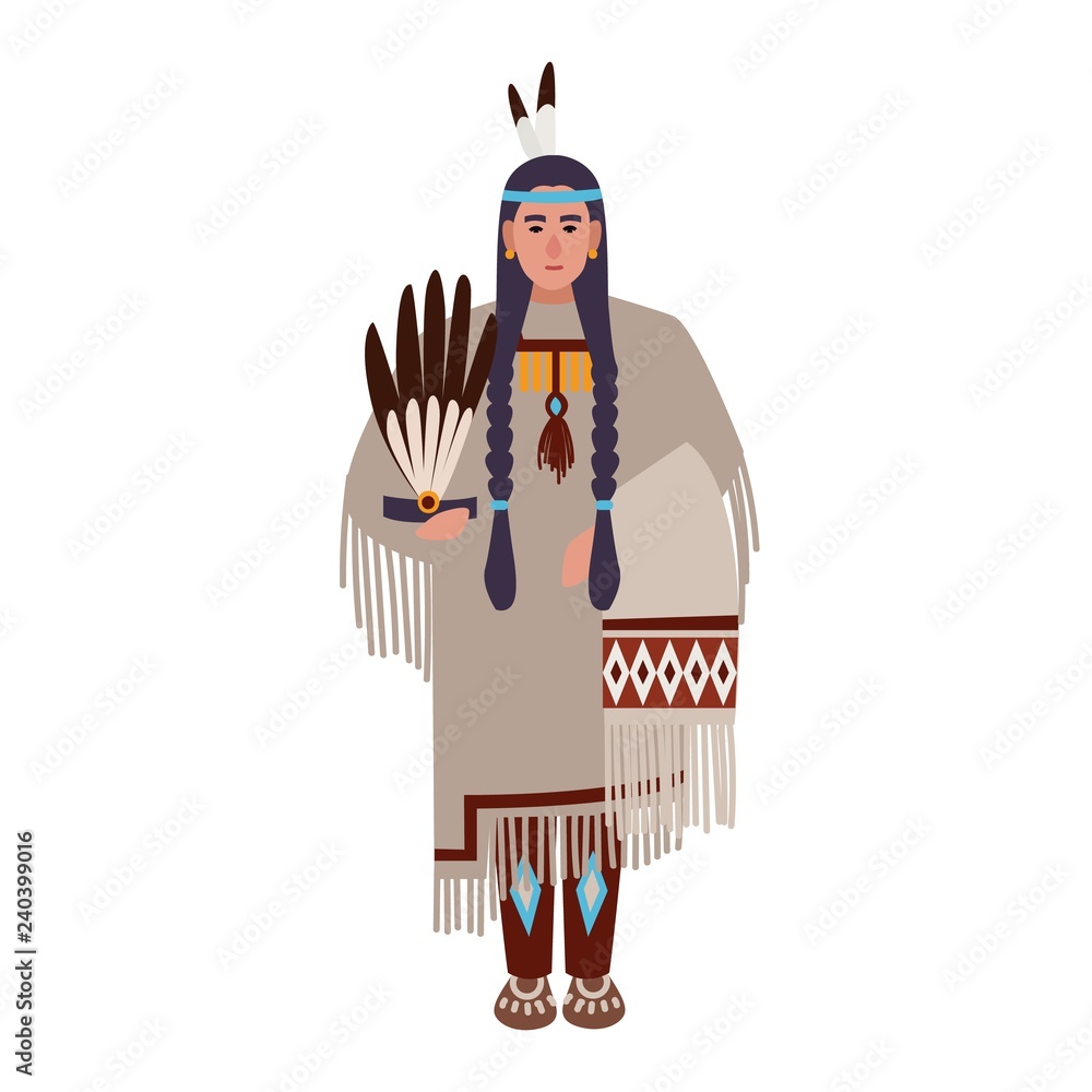 Native American Woman Cartoon