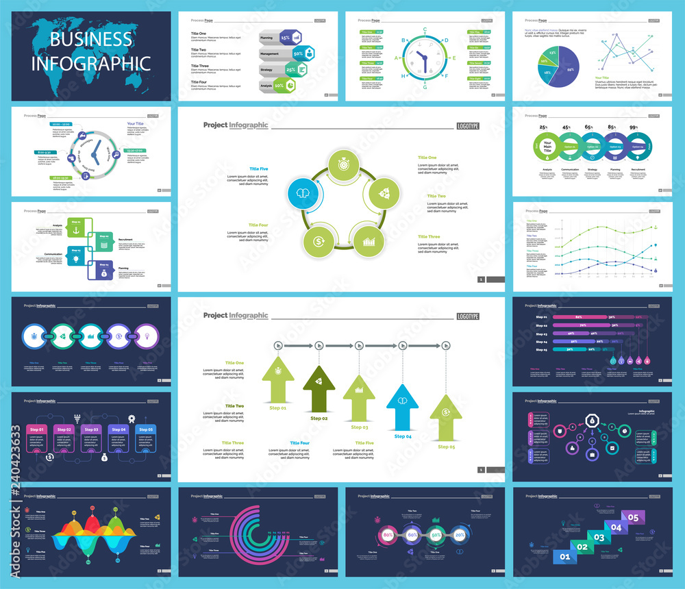 Business inforgraphic design set for management concept. Can be used ...