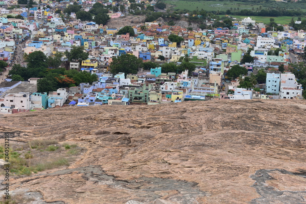Dindigul, Tamilnadu, India - July 13, 2018: Historic Dindigul Rock Fort ...