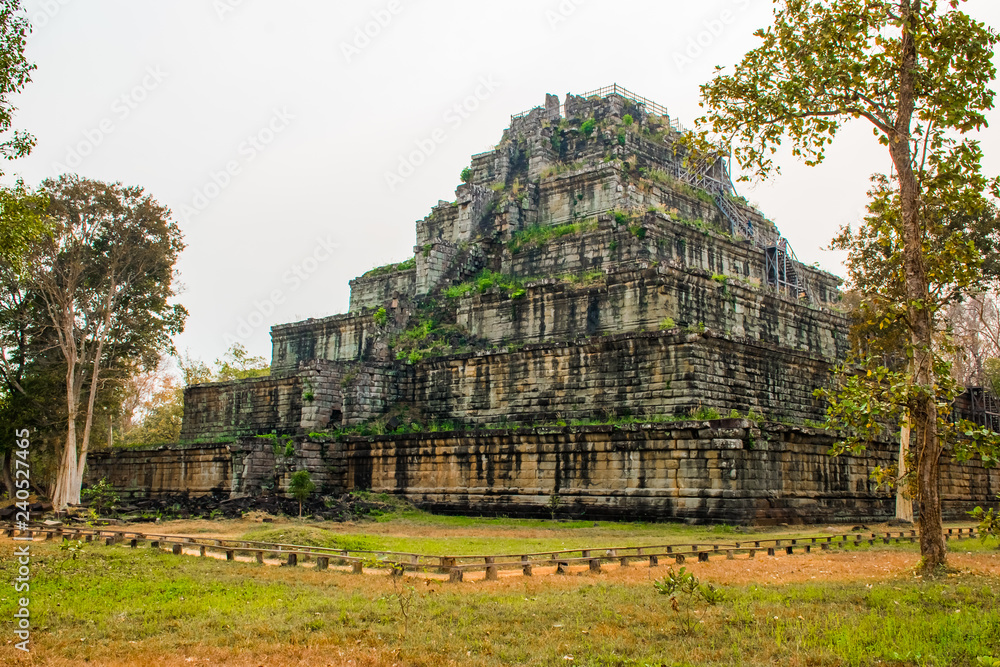 Pyramid of ancient complex Koh Ker, Cambodia Stock Photo | Adobe Stock