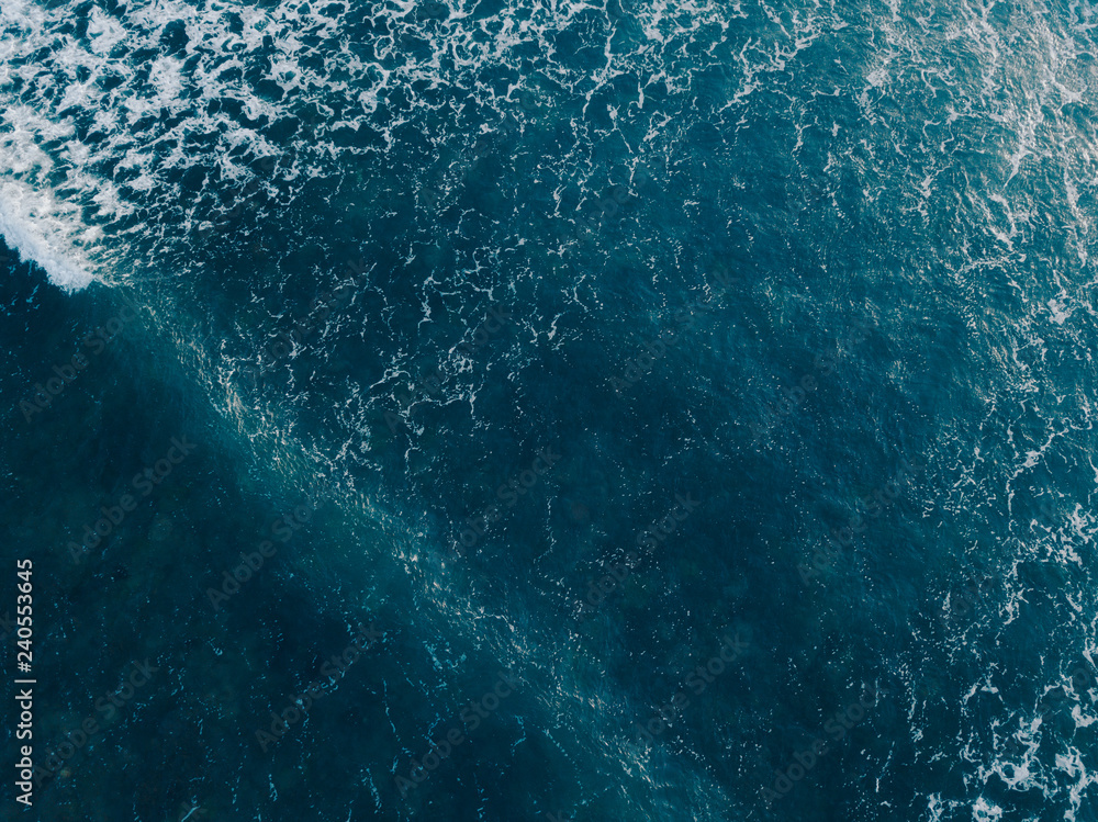 Aerial View Beautiful Of Sea Waves From Drone Stock Image Picture Of Blue Color Ocean Water