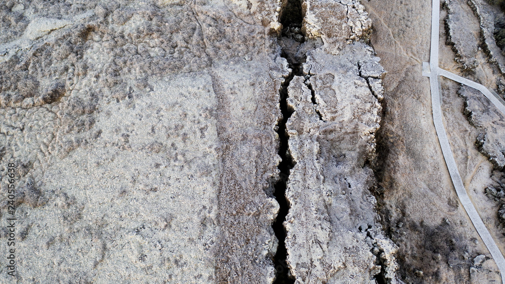 Poster drone photo of mid-atlantic ridge fault line in iceland – Wall ...