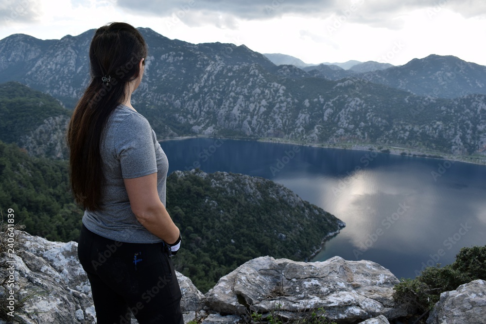 Hiking. From a hikes on the Karia trail. Turgut Castle. The Hydas ...