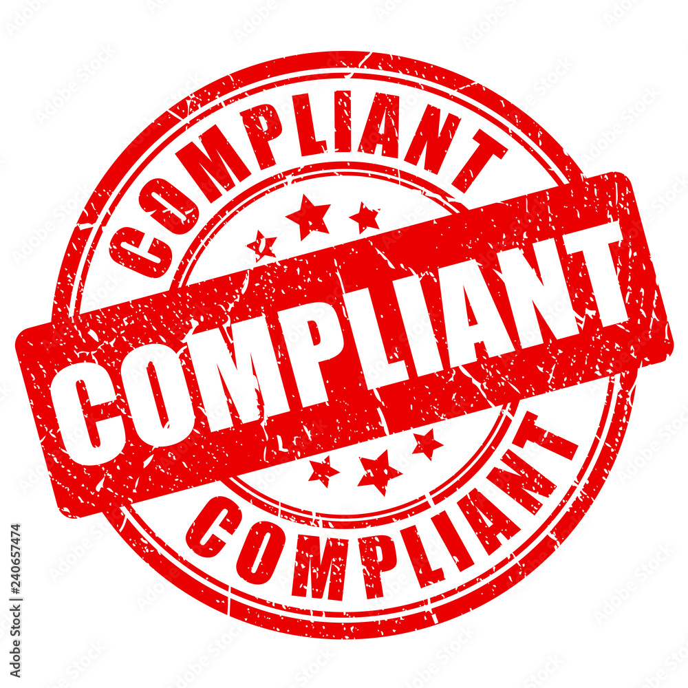 Compliant vector stamp Stock Vector | Adobe Stock