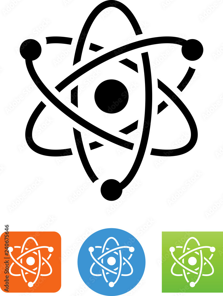 Atomic Icon - Illustration Stock Vector | Adobe Stock