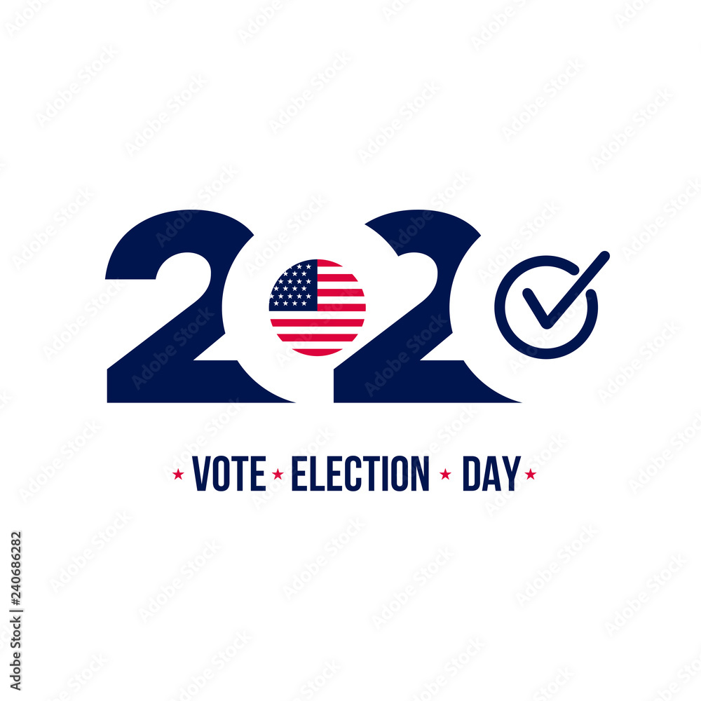 2020 United States of America Presidential election. Design logo ...