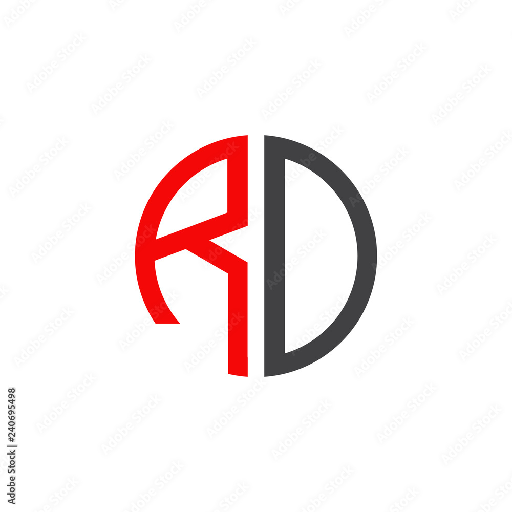RD letter logo design vector template Stock Vector | Adobe Stock