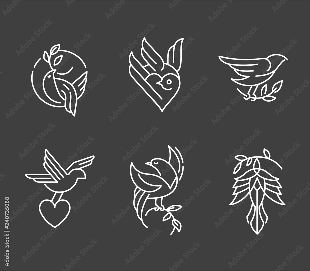 Vector icon and logo peace and charity. Editable outline stroke size ...
