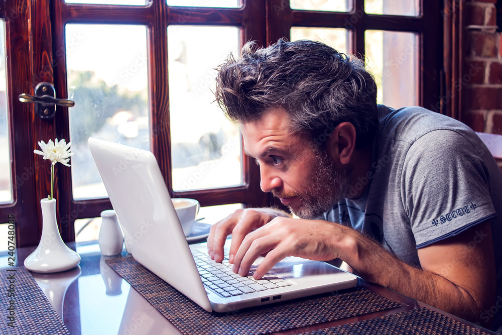 Person Surfing The Internet